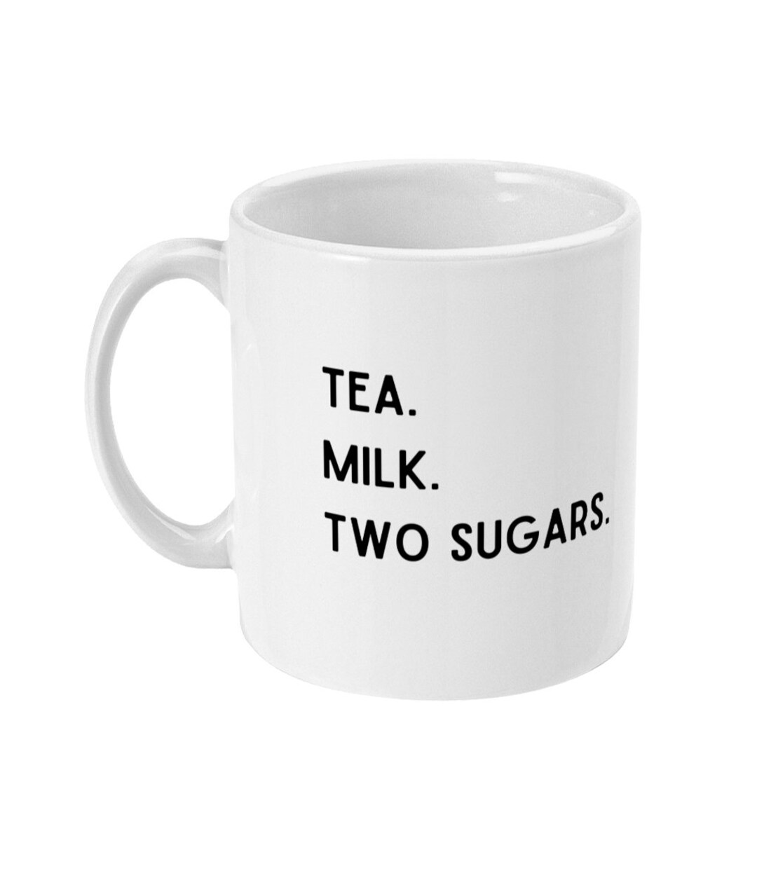 Tea, Milk & Two Sugars Tea Making Instructions Tea Lover Addict Gift ...