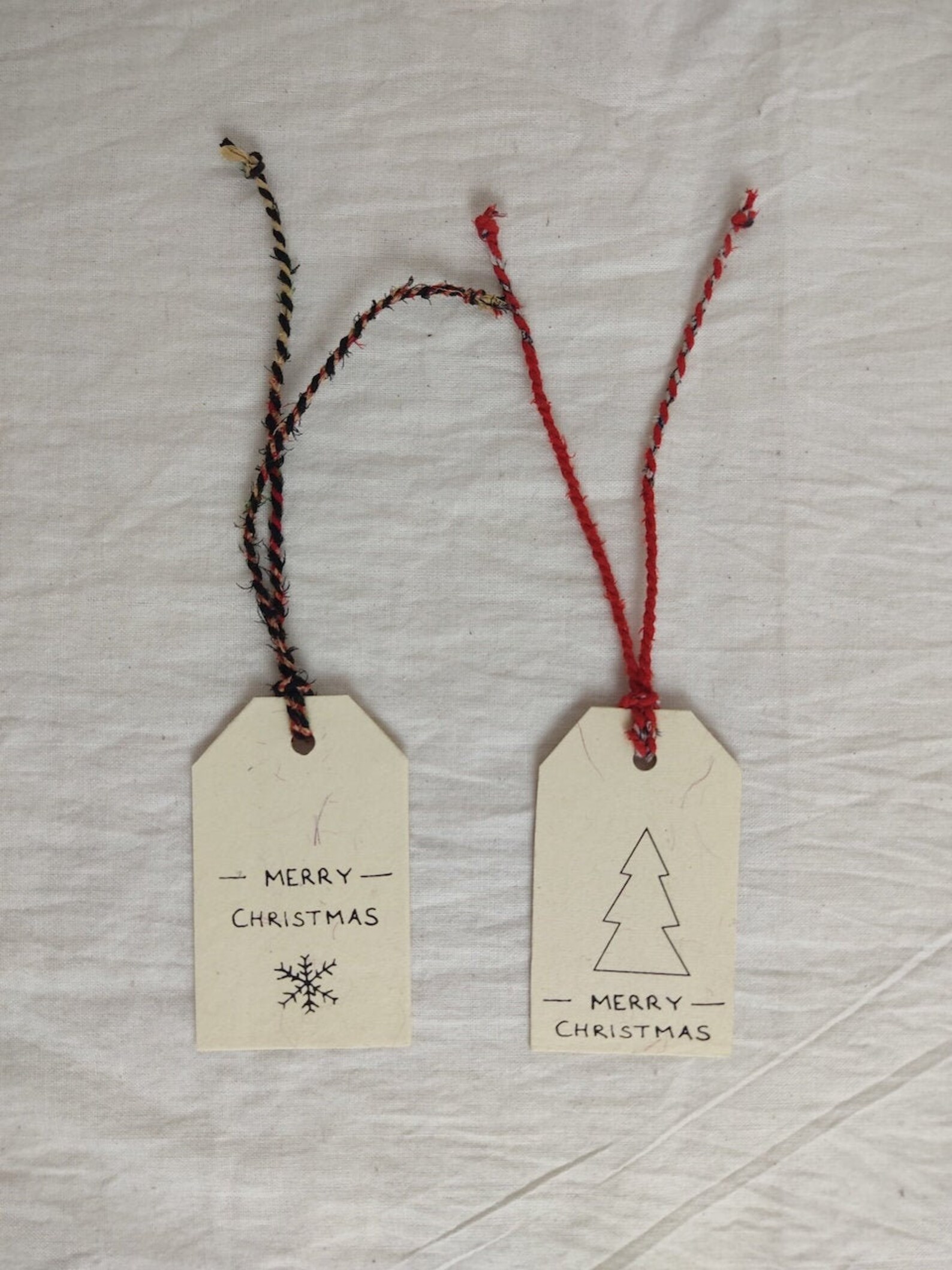 Handmade Paper Gift Tags - Set of 10, Sustainable, Recycled, Eco ...