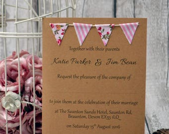 Bunting Invitation | Etsy