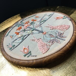 Cute Modern Folk Art Rabbit Design Hand Embroidery Download Pattern ...