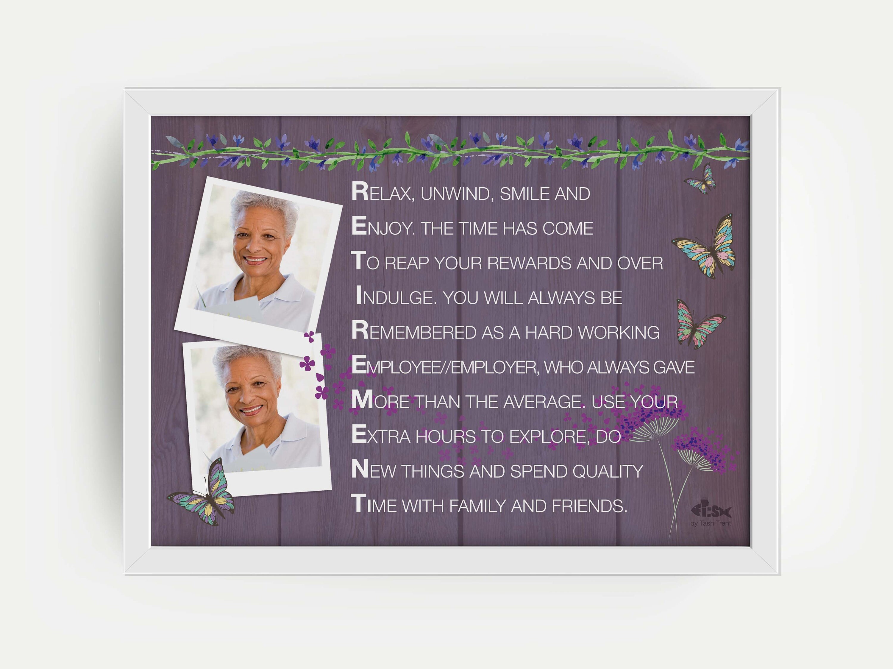 Personalised Retirement Gift Custom Wall Art Print | Etsy