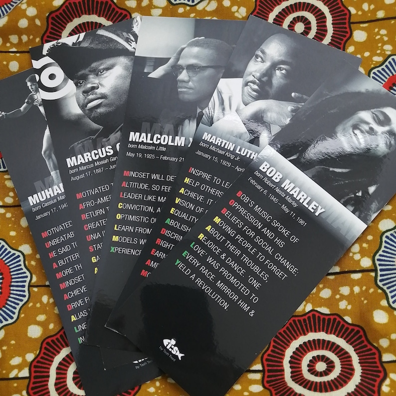 Black History Bookmarks: Male Leaders Educational Gift - Etsy