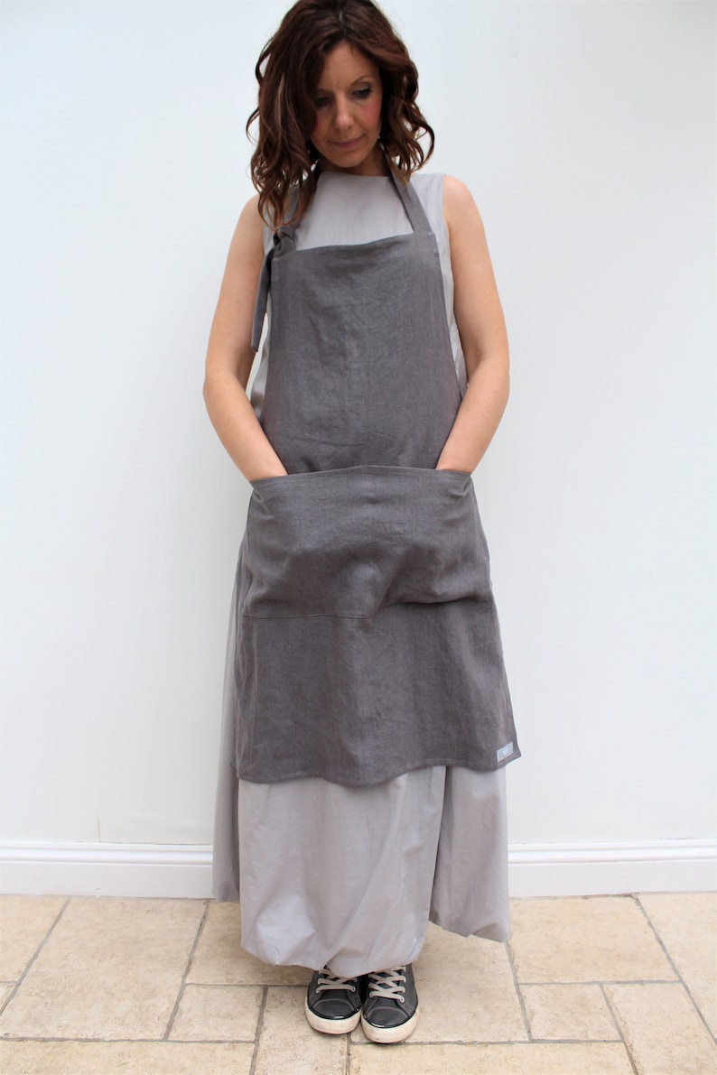 Linen Apron, Linen Women's Apron, Linen Full Aprons, Linen Unisex ...