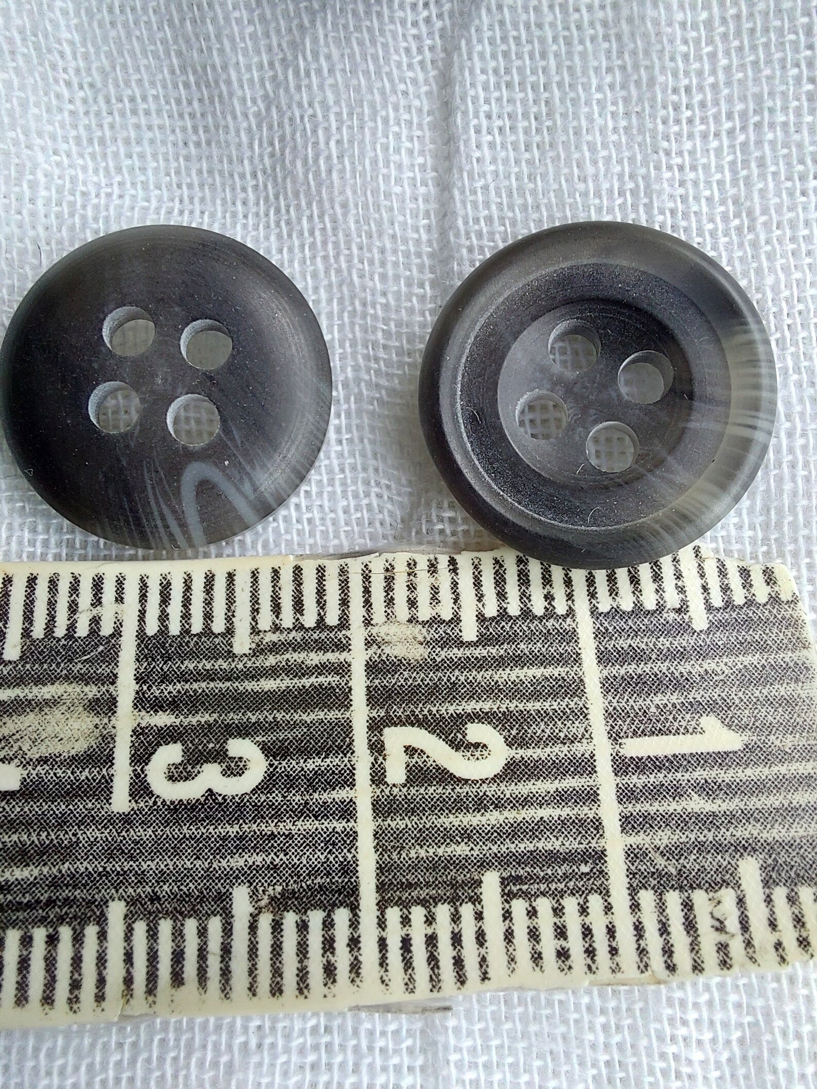 14mm Matte Finish Horn Buttons, High Quality Horn Buttons, 14mm 4 Hole ...