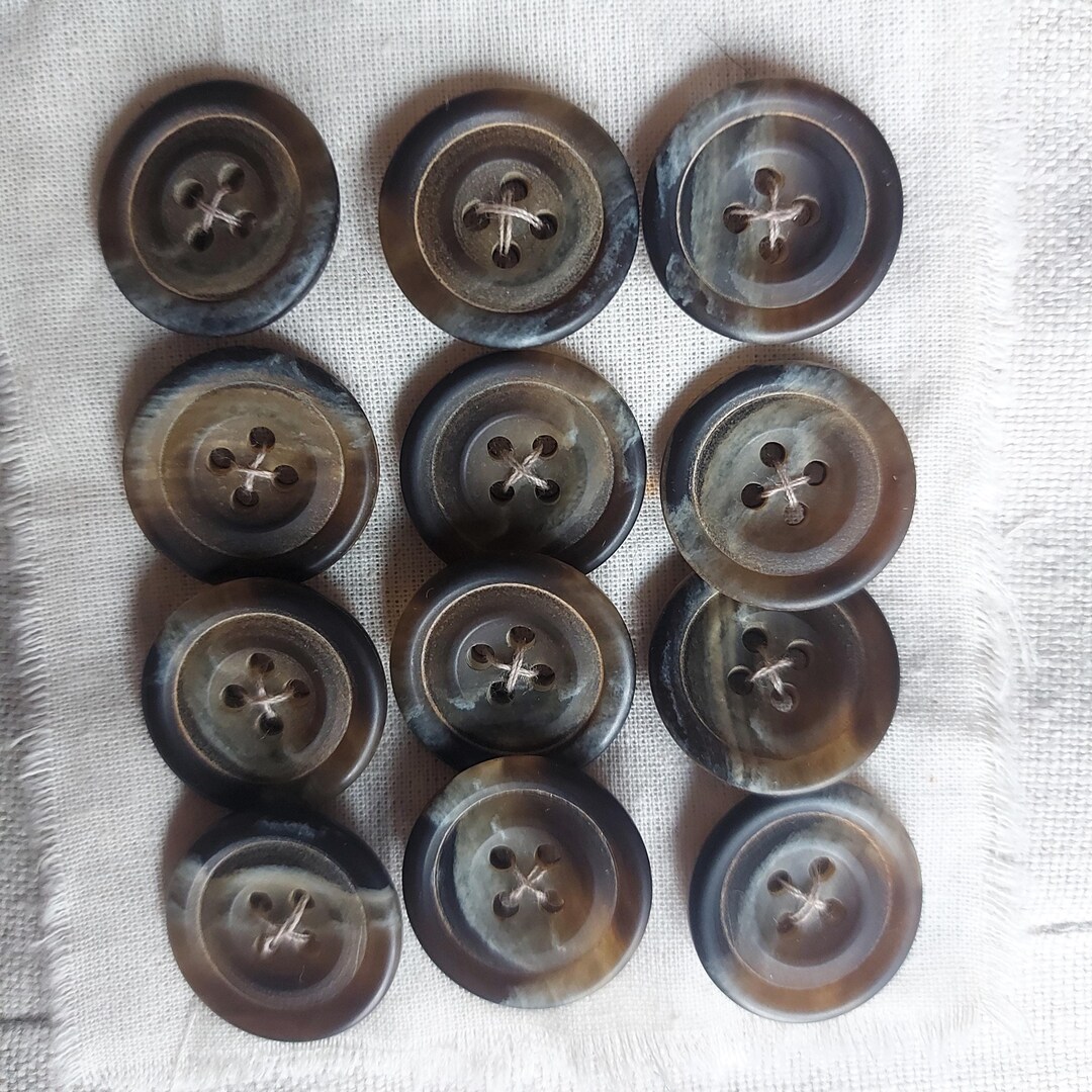 23mm Matte Finish Horn Buttons, High Quality Horn Buttons, 23mm 4 Hole ...