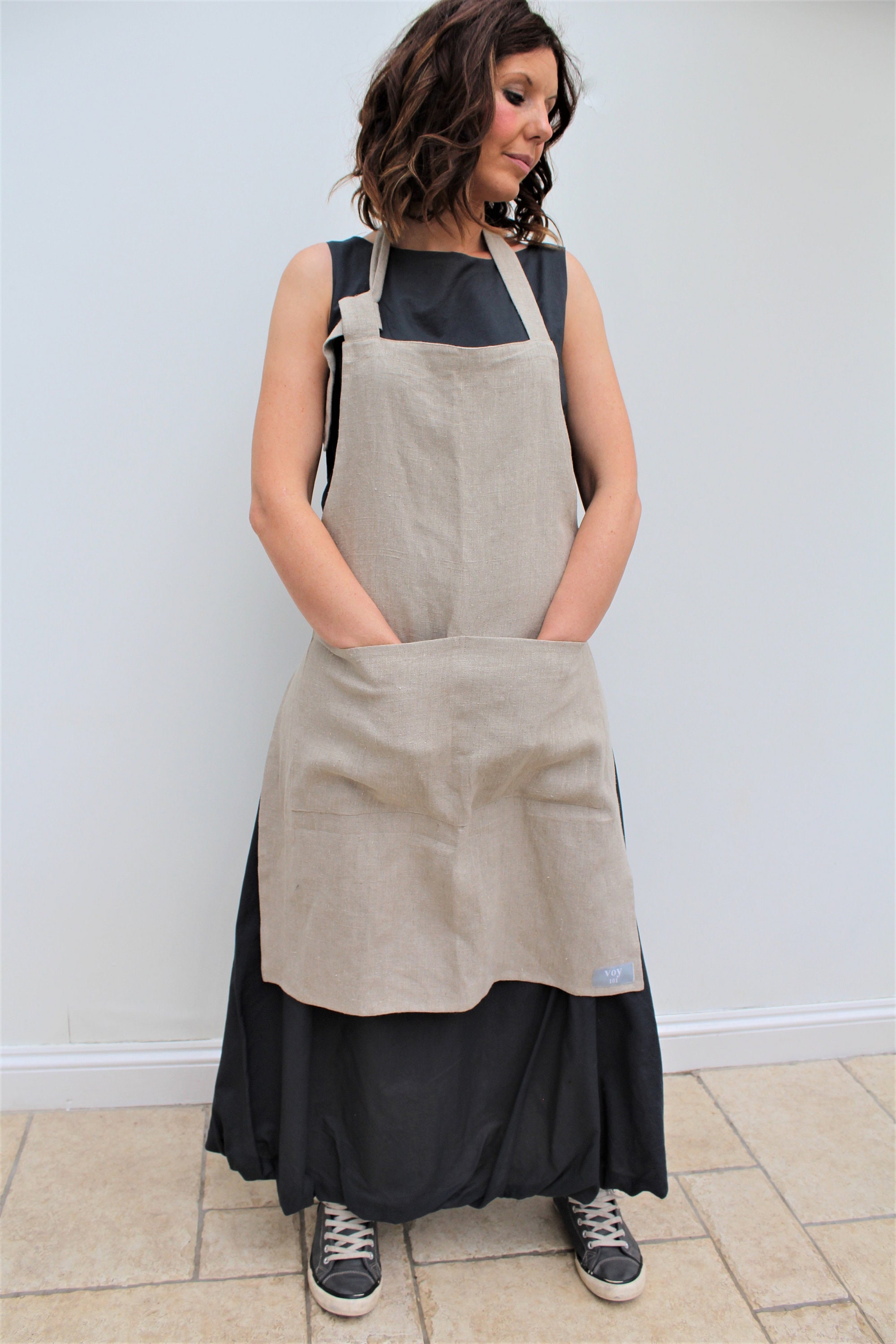 Linen Apron, Women's Apron, Full Aprons, Chef's Apron, Unisex Apron ...