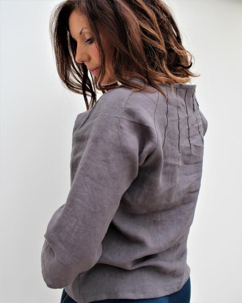 Linen Tunic | Handmade Top With Pockets - Etsy