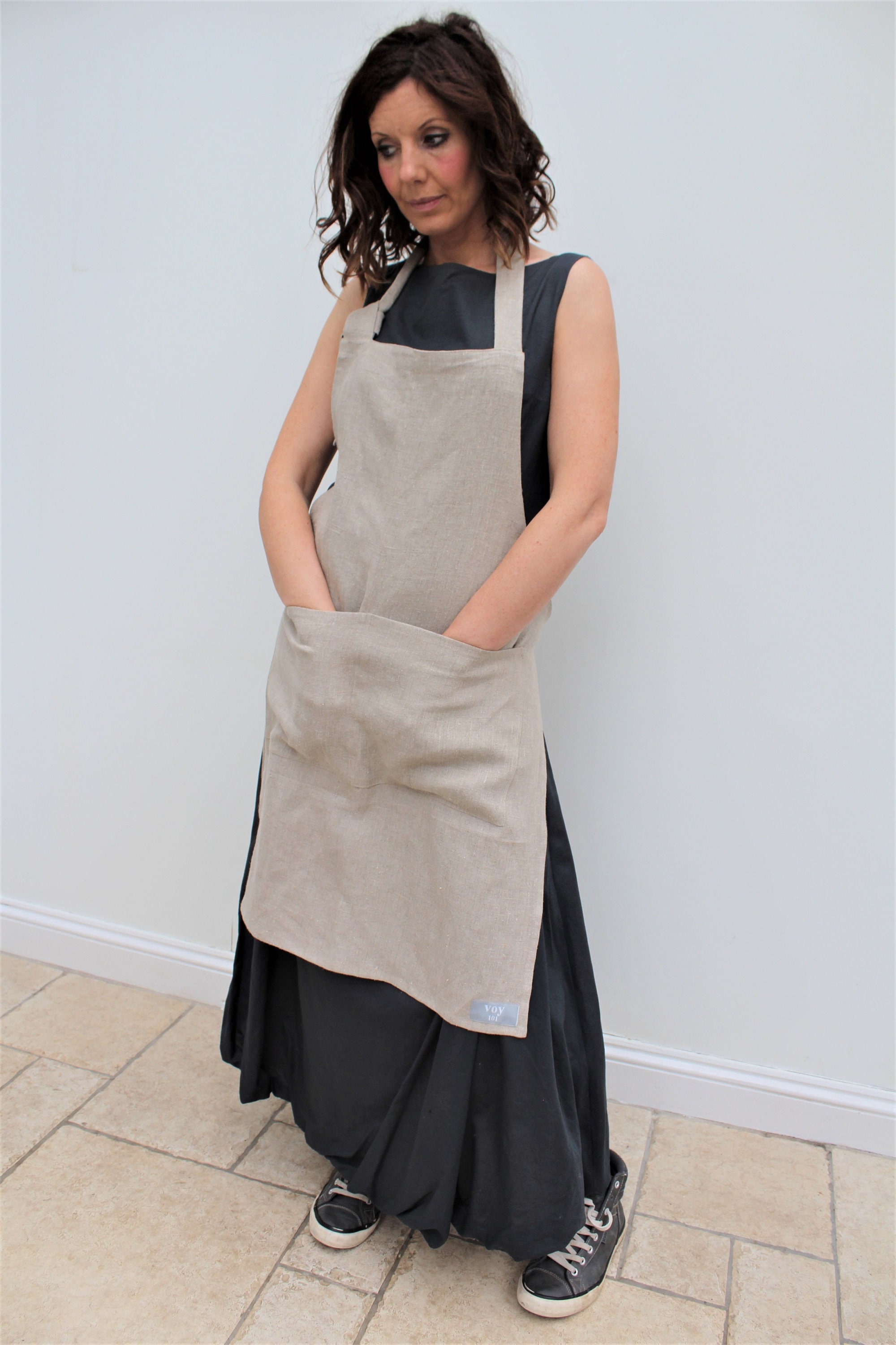 Linen Apron, Women's Apron, Full Aprons, Chef's Apron, Unisex Apron ...