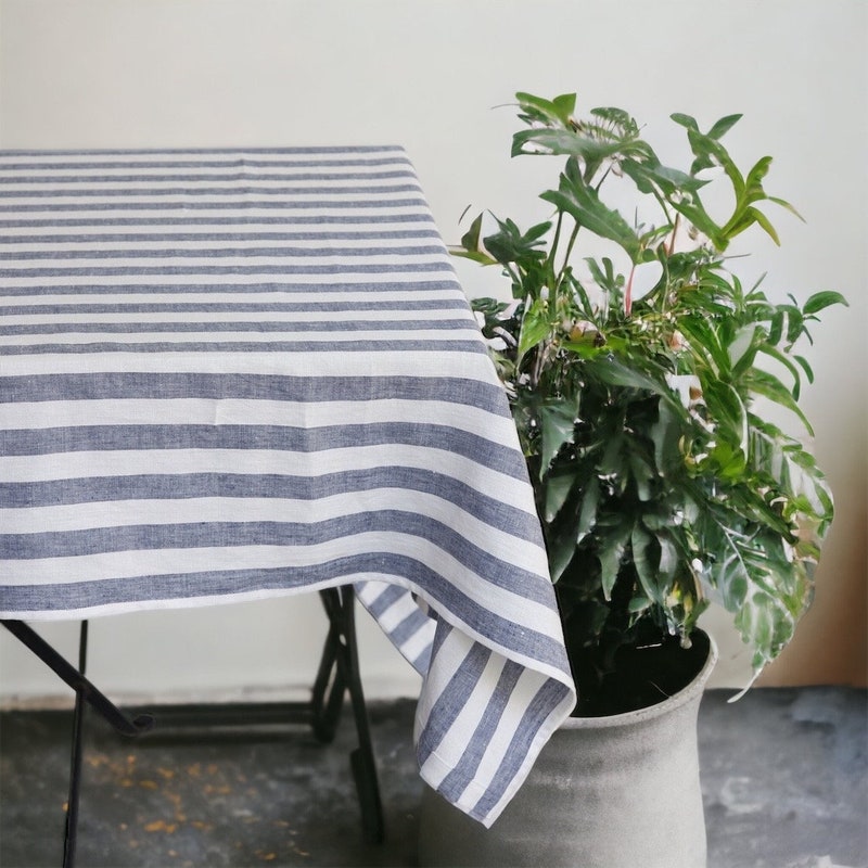 Blue Table Cloth - Etsy