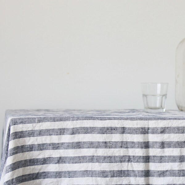 Striped Table Cloth - Etsy