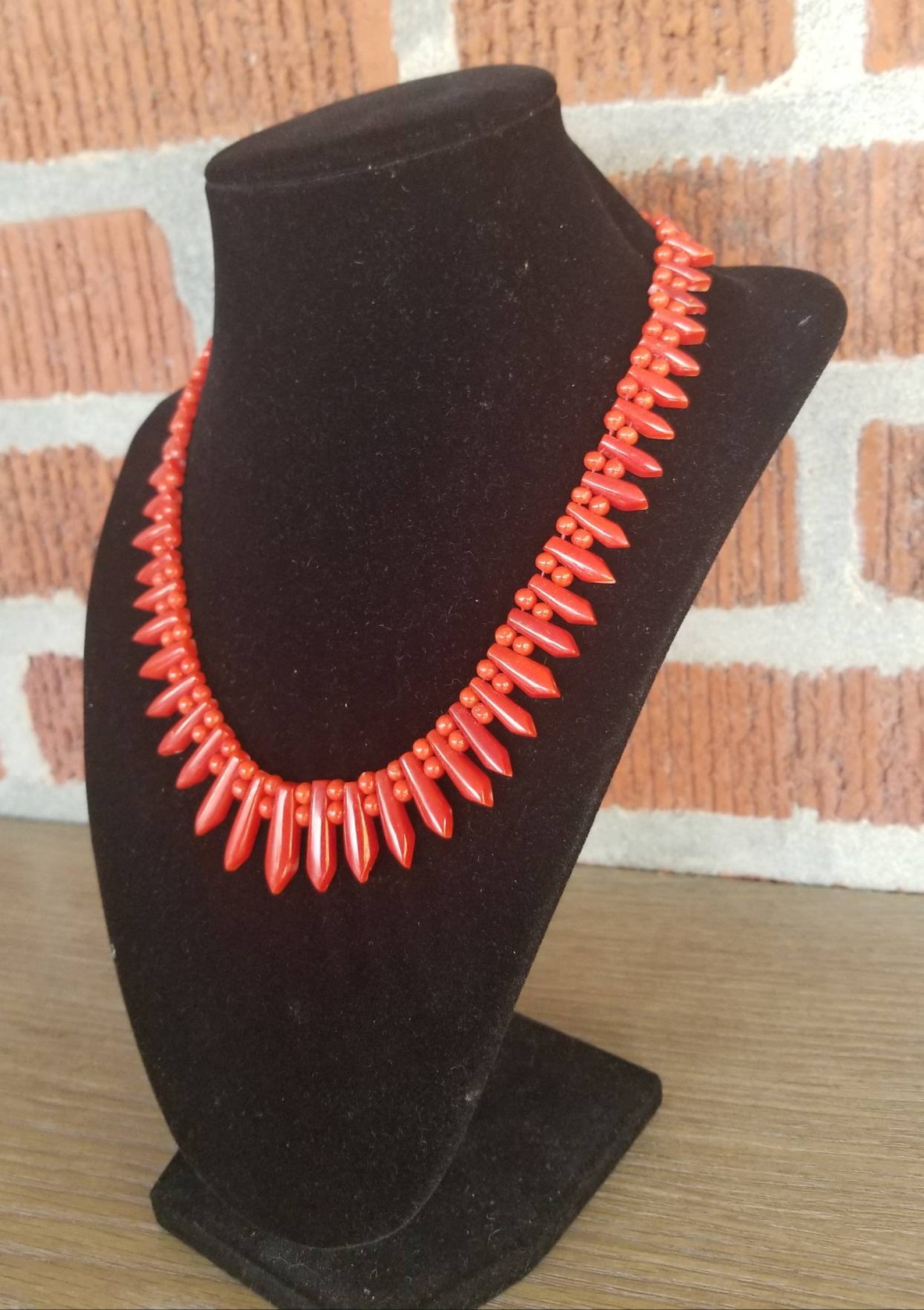 1940s Art Deco Vintage Momo Coral Necklace Natural Coral - Etsy