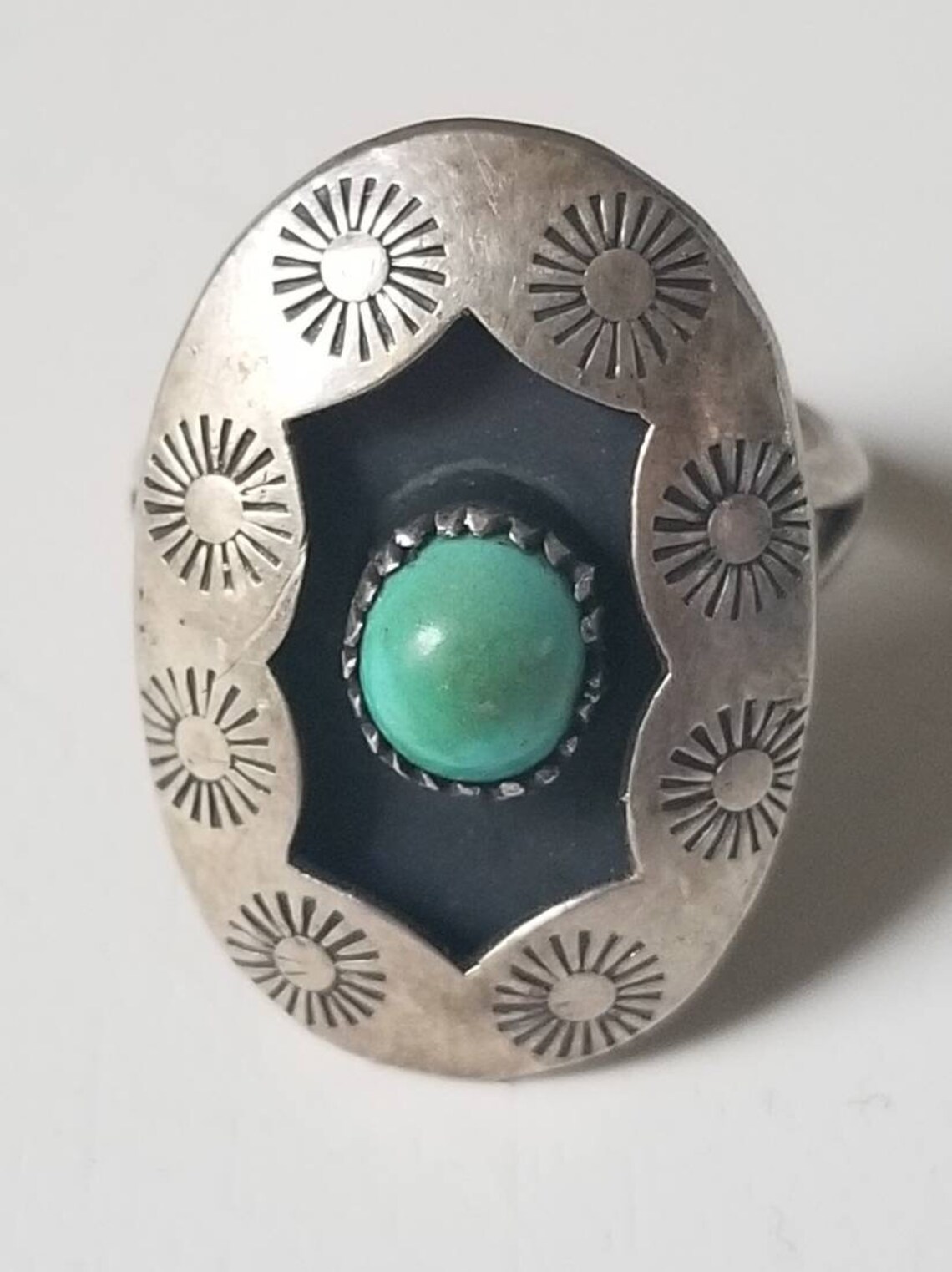 Handmade Turquoise Ring Vintage Ring Navajo Ring Native - Etsy