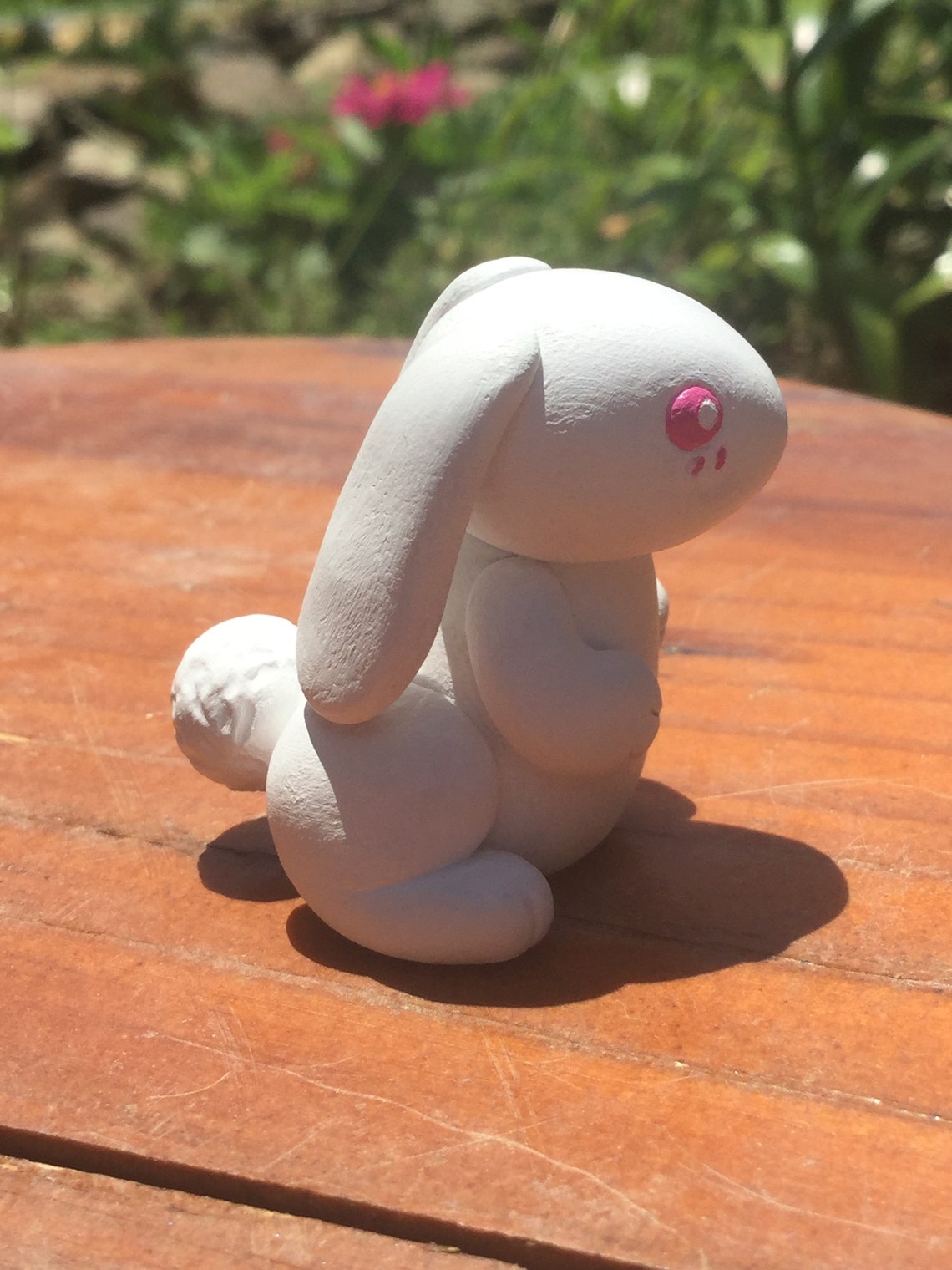 Bunny Rabbit Clay Sculpture Handcrafted No Molds Used | Etsy