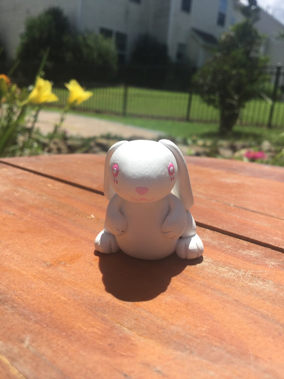 Bunny Rabbit Clay Sculpture Handcrafted No Molds Used | Etsy