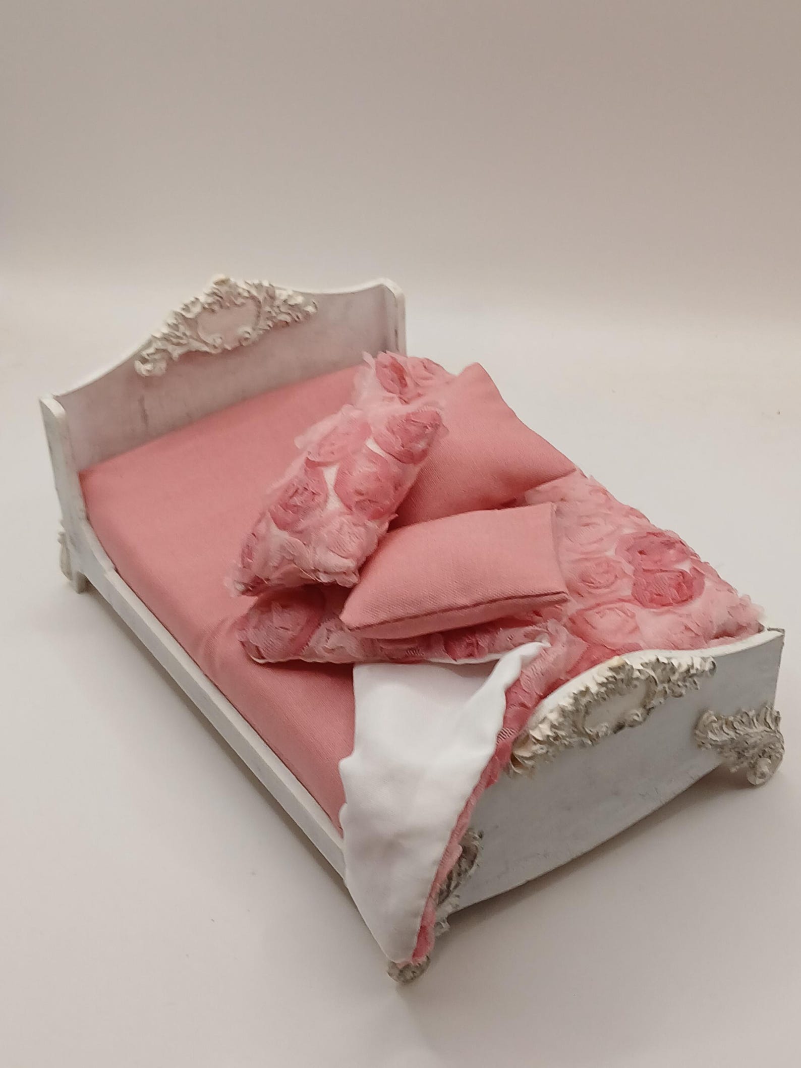 1:12 Comforter Set Bed of Roses Floral Print Fits Double Beds With ...
