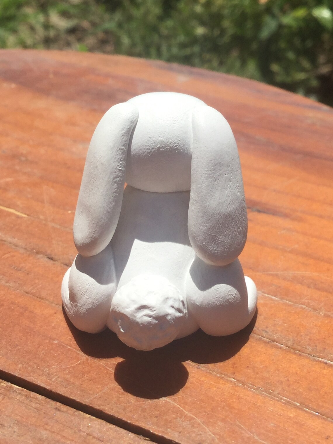 Bunny Rabbit Clay Sculpture Handcrafted No Molds Used | Etsy