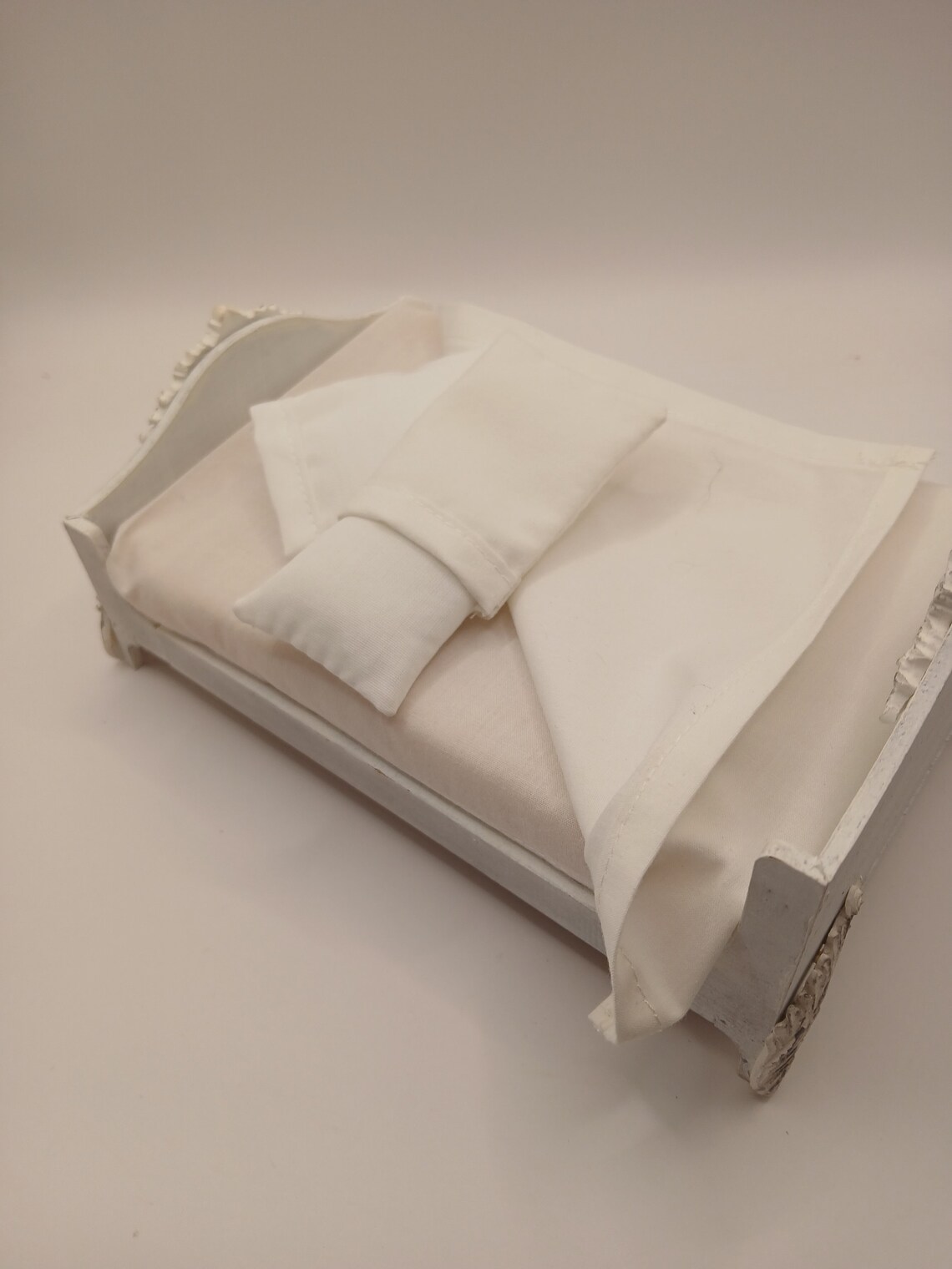 Dollhouse Miniature 6 PC Sheet Set 1:12 Scale Pillows Removable ...