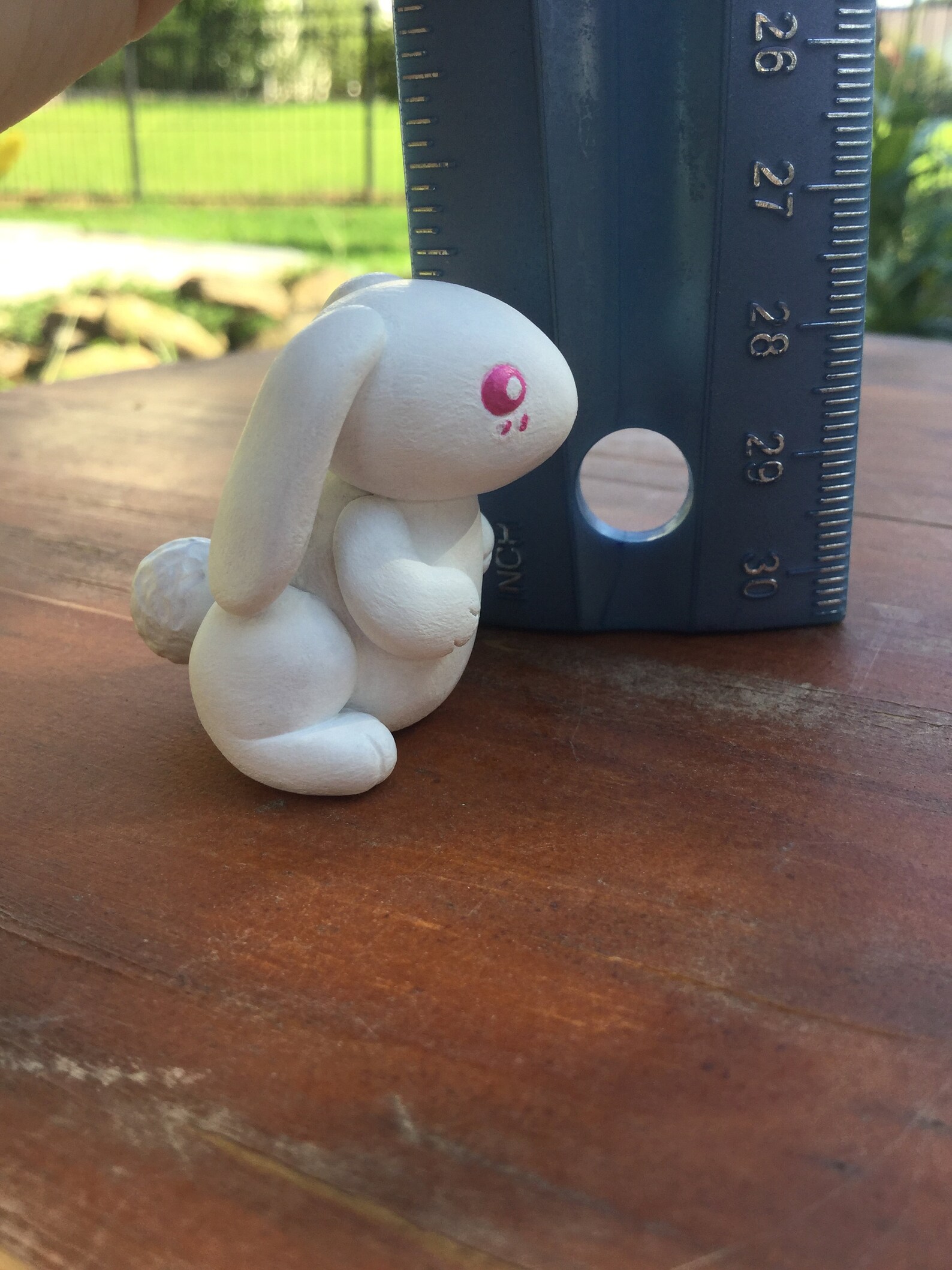 Bunny Rabbit Clay Sculpture Handcrafted No Molds Used | Etsy