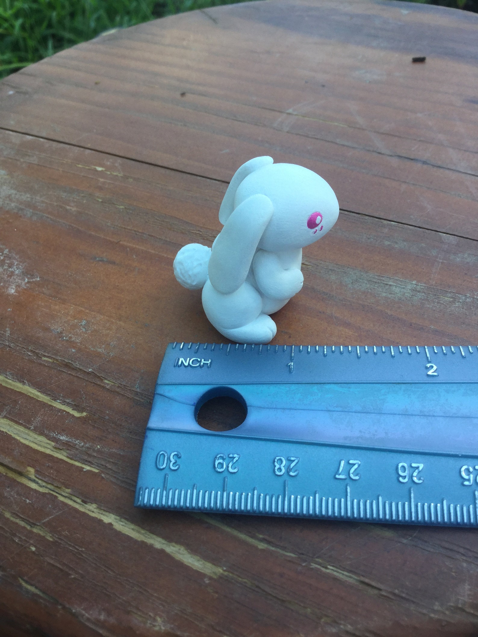 Bunny Rabbit Clay Sculpture Handcrafted No Molds Used | Etsy