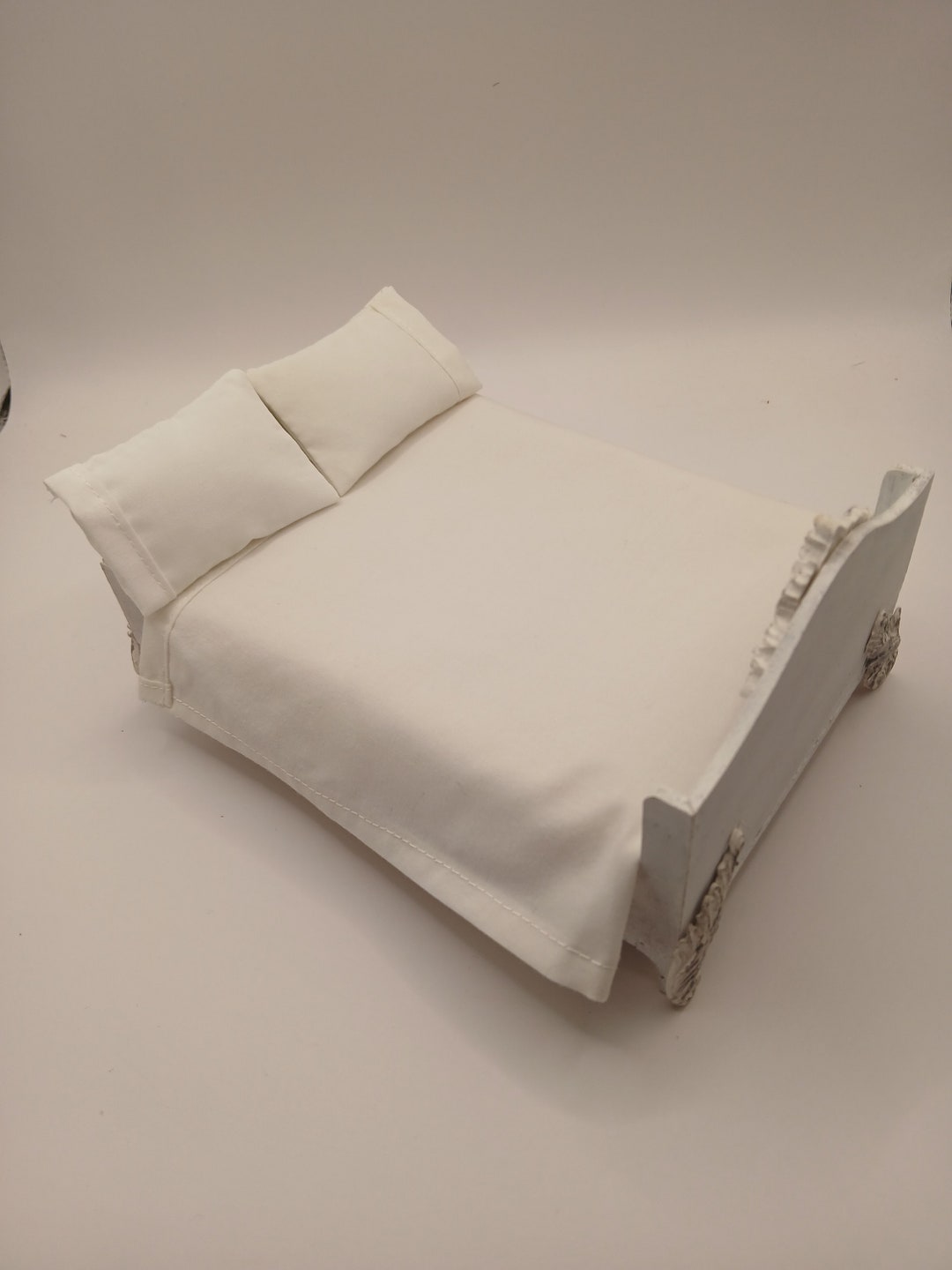 Dollhouse Miniature 6 PC Sheet Set 1:12 Scale Pillows Removable ...