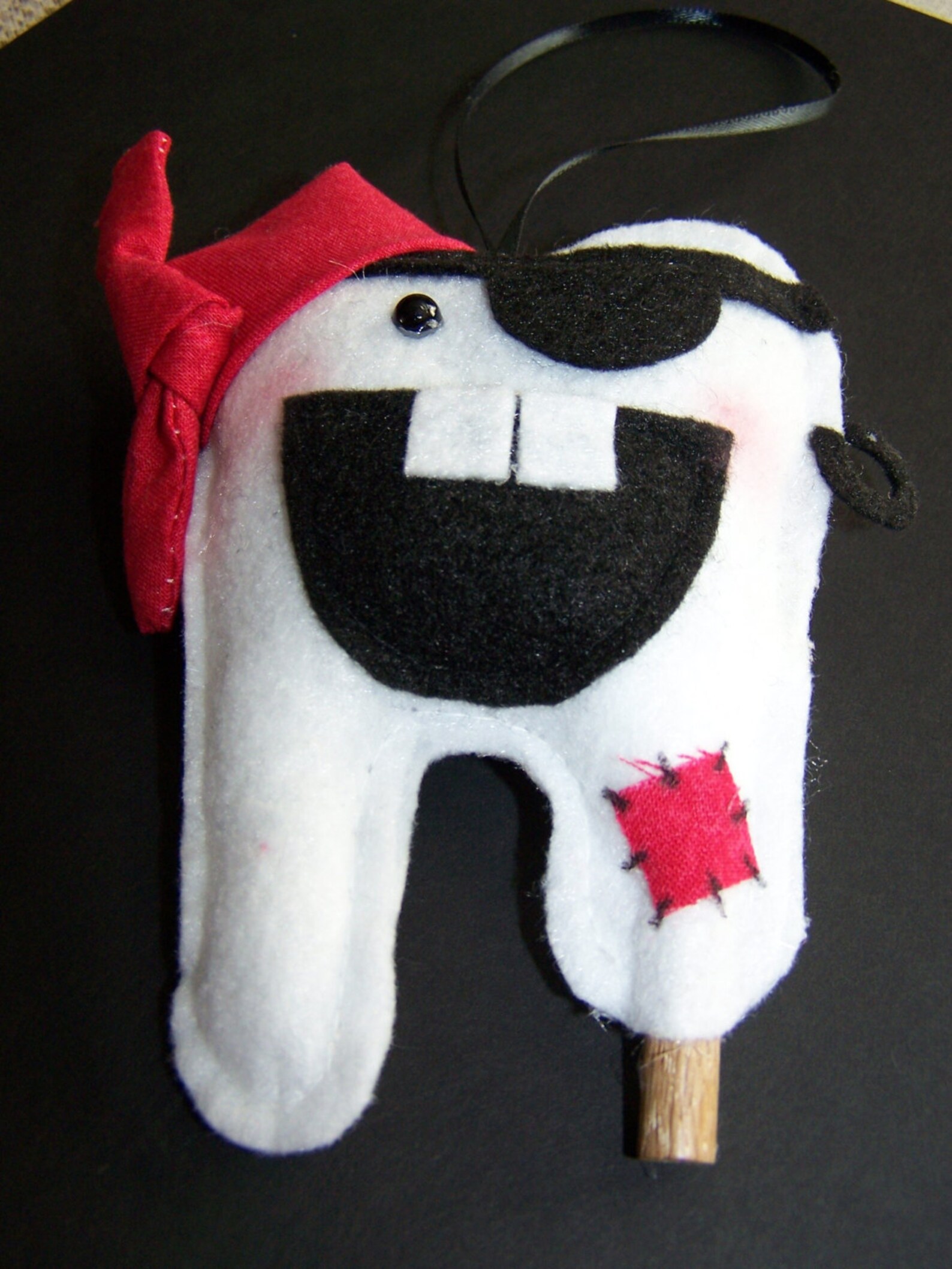 Tooth Fairy Door Hanger Felt Pirate Eye Patch Earring - Etsy