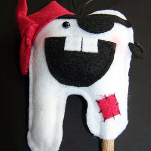 Tooth Fairy Door Hanger Felt Pirate Eye Patch Earring - Etsy