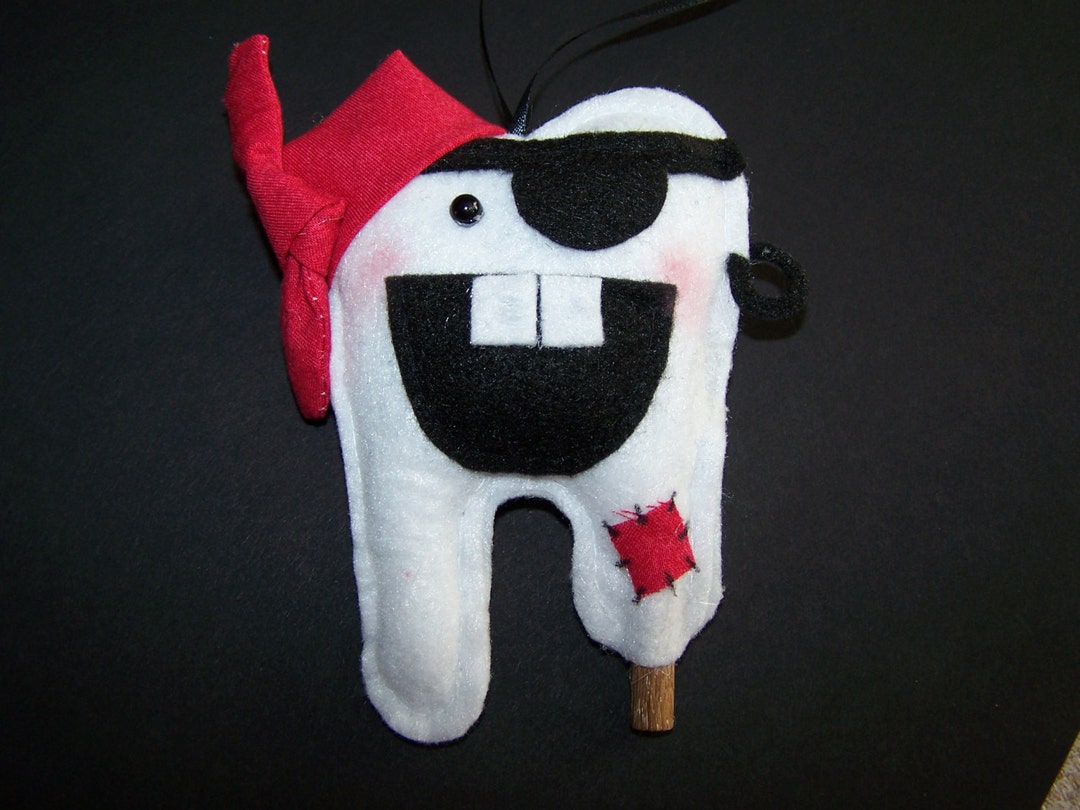 Tooth Fairy Door Hanger Felt Pirate Eye Patch Earring - Etsy