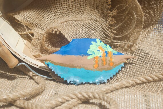 Hand Painted Crab Shell Ornaments
