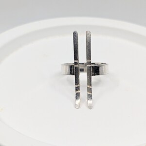 Silver Skis Ring,gift for Skier,ski Prize, Gift for Ski Enthusiast,one ...