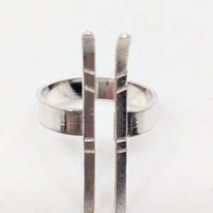 Silver Skis Ring,gift for Skier,ski Prize, Gift for Ski Enthusiast,one ...