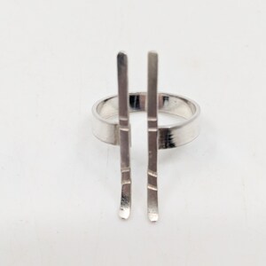 Silver Skis Ring,gift for Skier,ski Prize, Gift for Ski Enthusiast,one ...