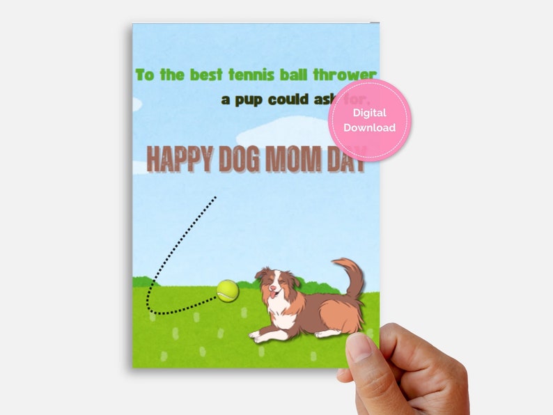 Dog Mother's Day Printable Card - Etsy