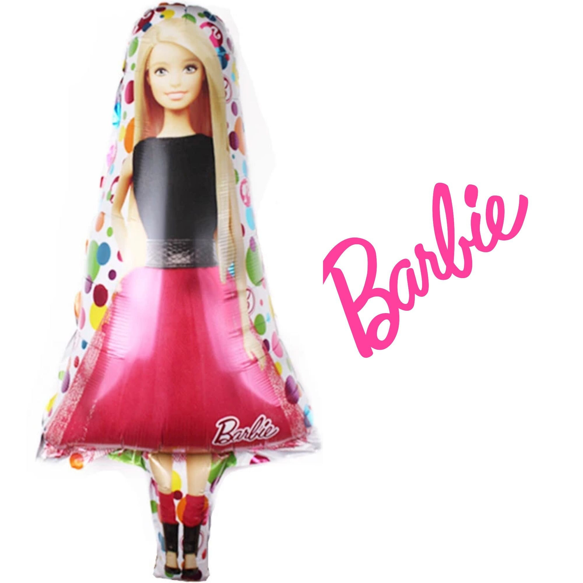 Barbie Supershape Foil Party Shape Balloon 90cm Pink Helium or Air Fill ...