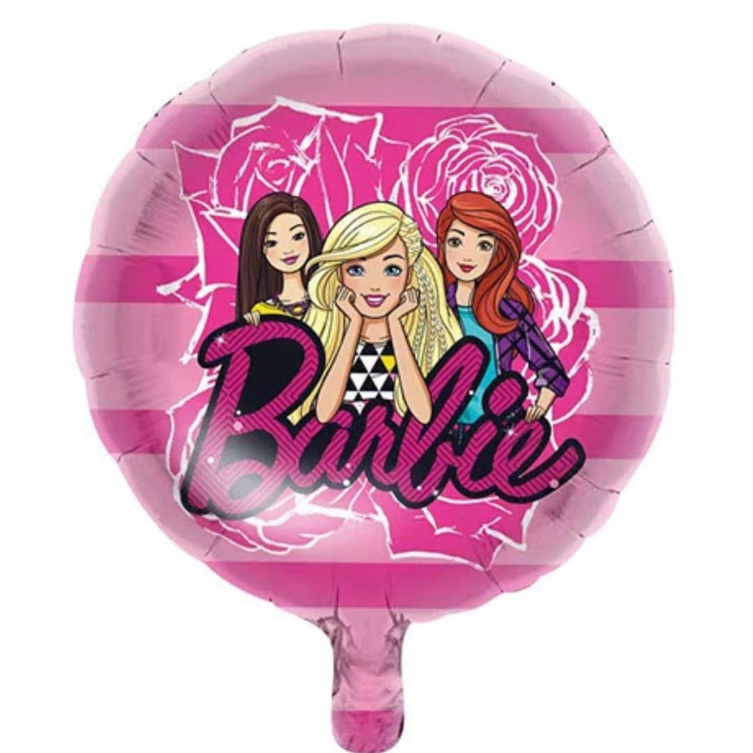 Barbie and Friends Foil Balloon 45cm Pink Helium or Air Fill - Seller ...