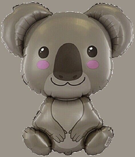 Koala Shape Foil Balloon HUGE 70CM Australian Animal 1st Birthday Baby ...