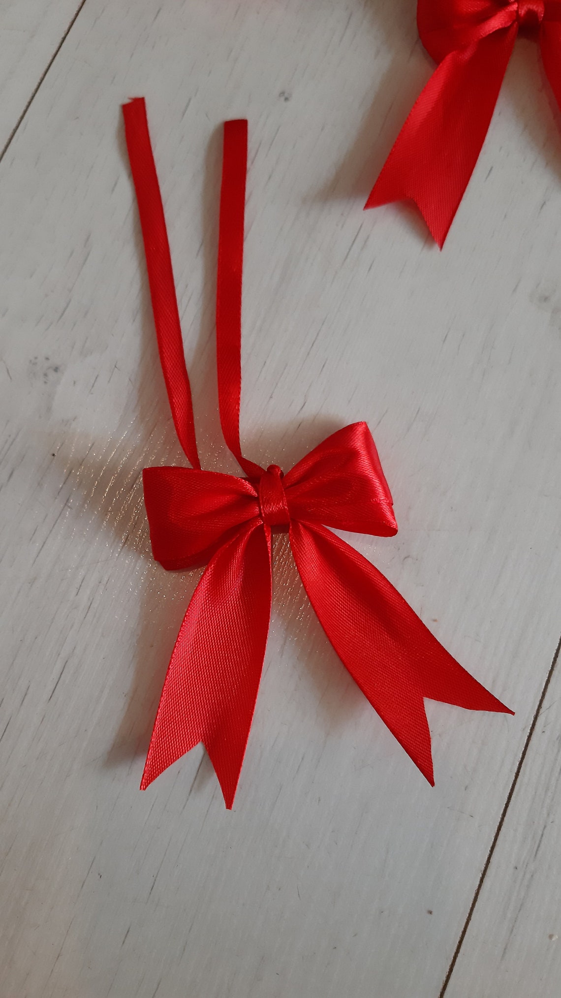 Red Christmas Bows, Red Christmas Tree Bow Set, Christmas Tree Bows ...