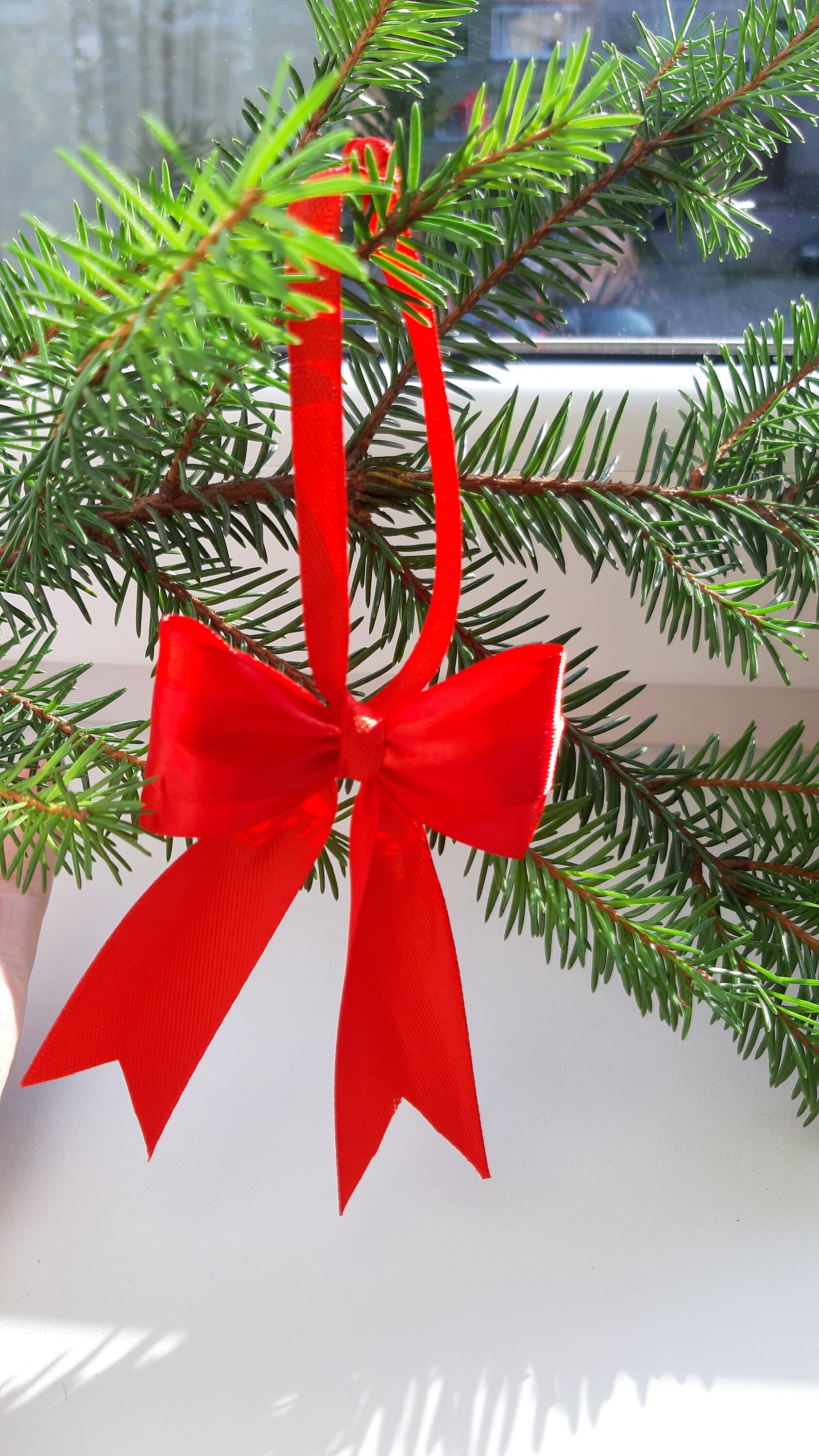 Red Christmas Bows, Red Christmas Tree Bow Set, Christmas Tree Bows ...