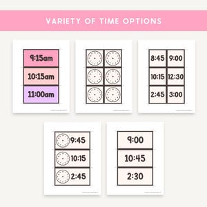 Classroom Visual Schedule, Editable Canva Template, Bright Pastel ...
