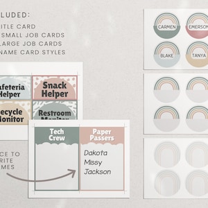 Editable Classroom Job Display Modern Cute Classroom Decor - Etsy