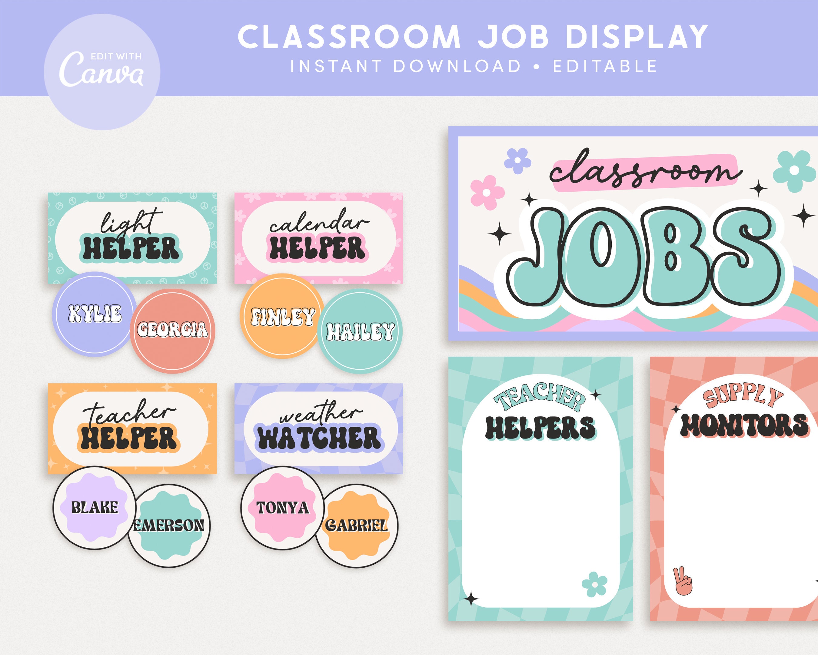 Classroom Jobs Sign