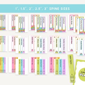 Classroom Binder Covers and Spines, Editable Colorful Cute Teacher ...