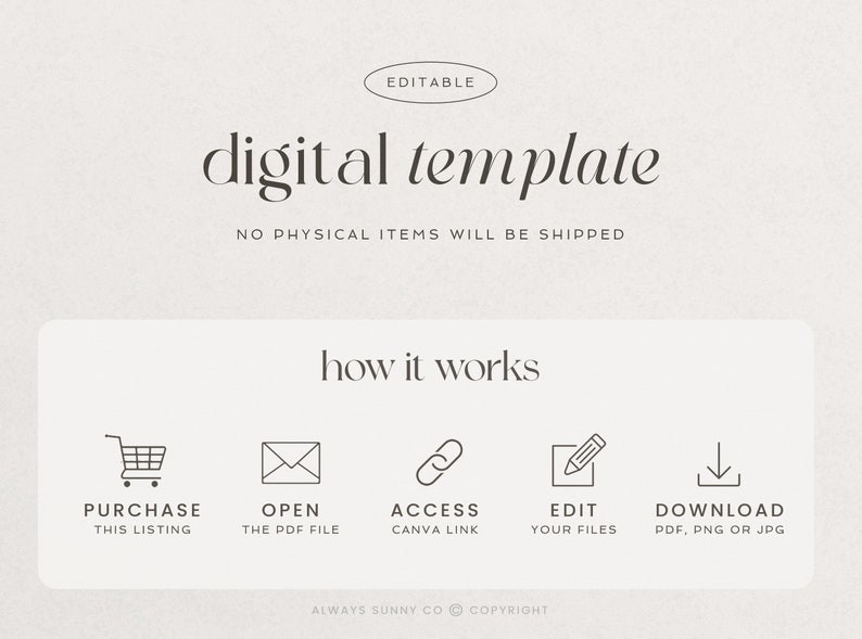 Editable Logo Design DIY Canva Thread Boho Logo Handmade - Etsy
