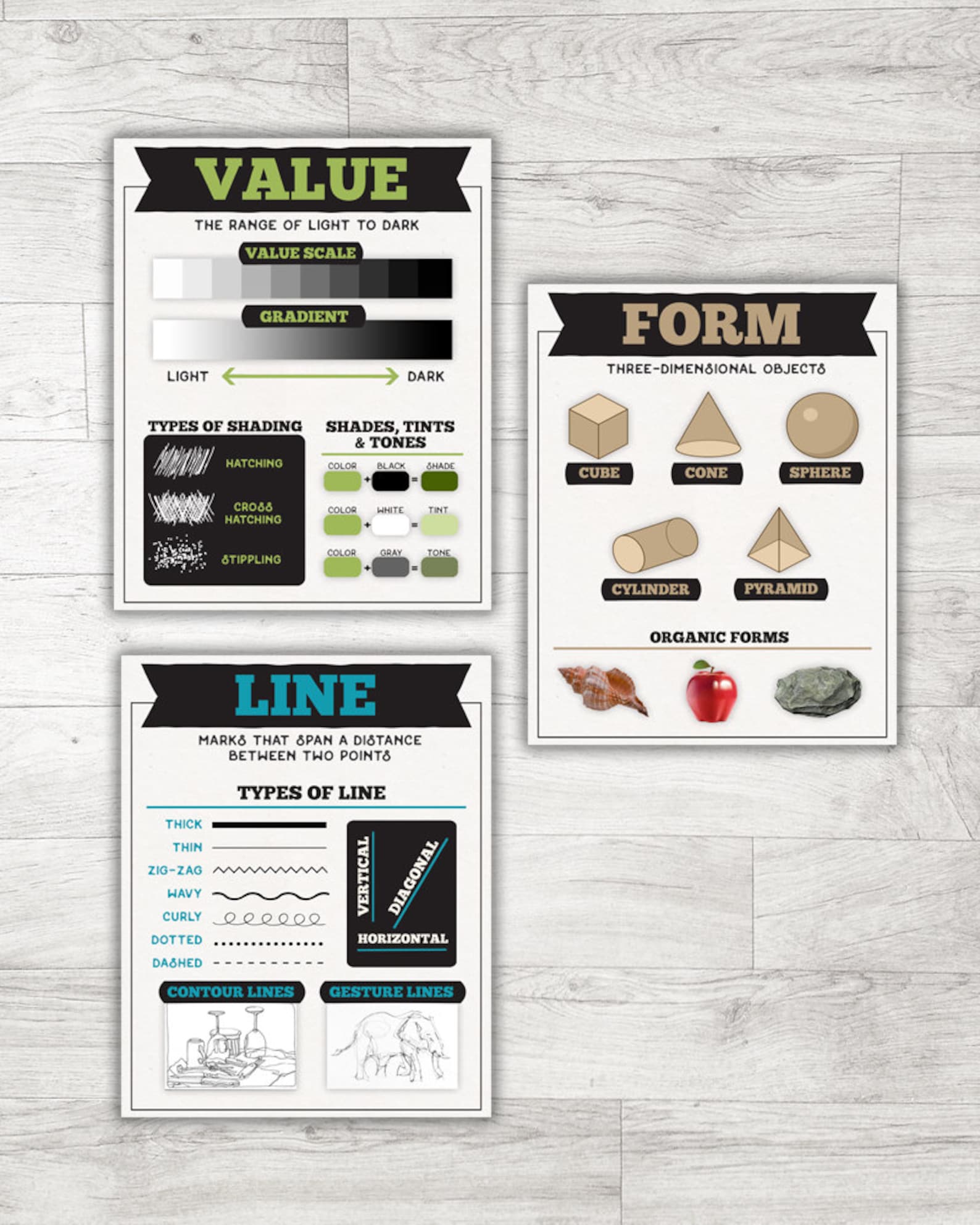 Elements of Art Classroom Printable Posters Art Classroom - Etsy