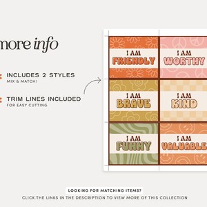 Classroom Affirmation Station Display, Retro Groovy Classroom Decor ...