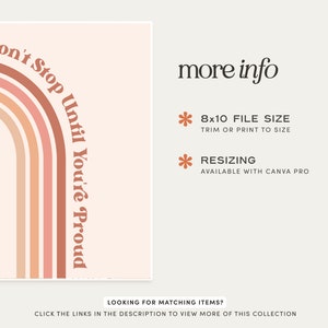 Growth Mindset Editable Classroom Printable Posters, Neutral Boho ...