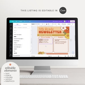 Classroom Newsletter Editable Templates, Back to School, Classroom ...