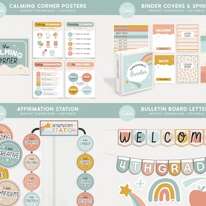 Editable Classroom Soft Clouds Complete Collection Printable Bundle ...