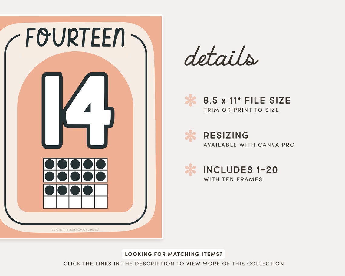 Number Ten Frames Classroom Editable Posters, Pastel Rainbow Counting ...