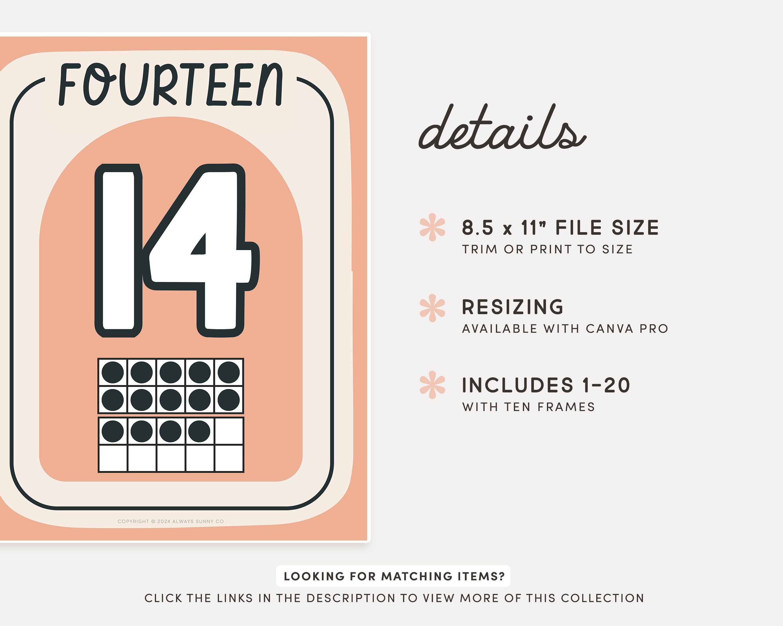 Number Ten Frames Classroom Editable Posters, Pastel Rainbow Counting ...
