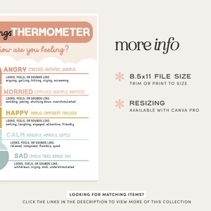 Calming Corner Editable Classroom Printables, Calm Down Skills, Cute ...